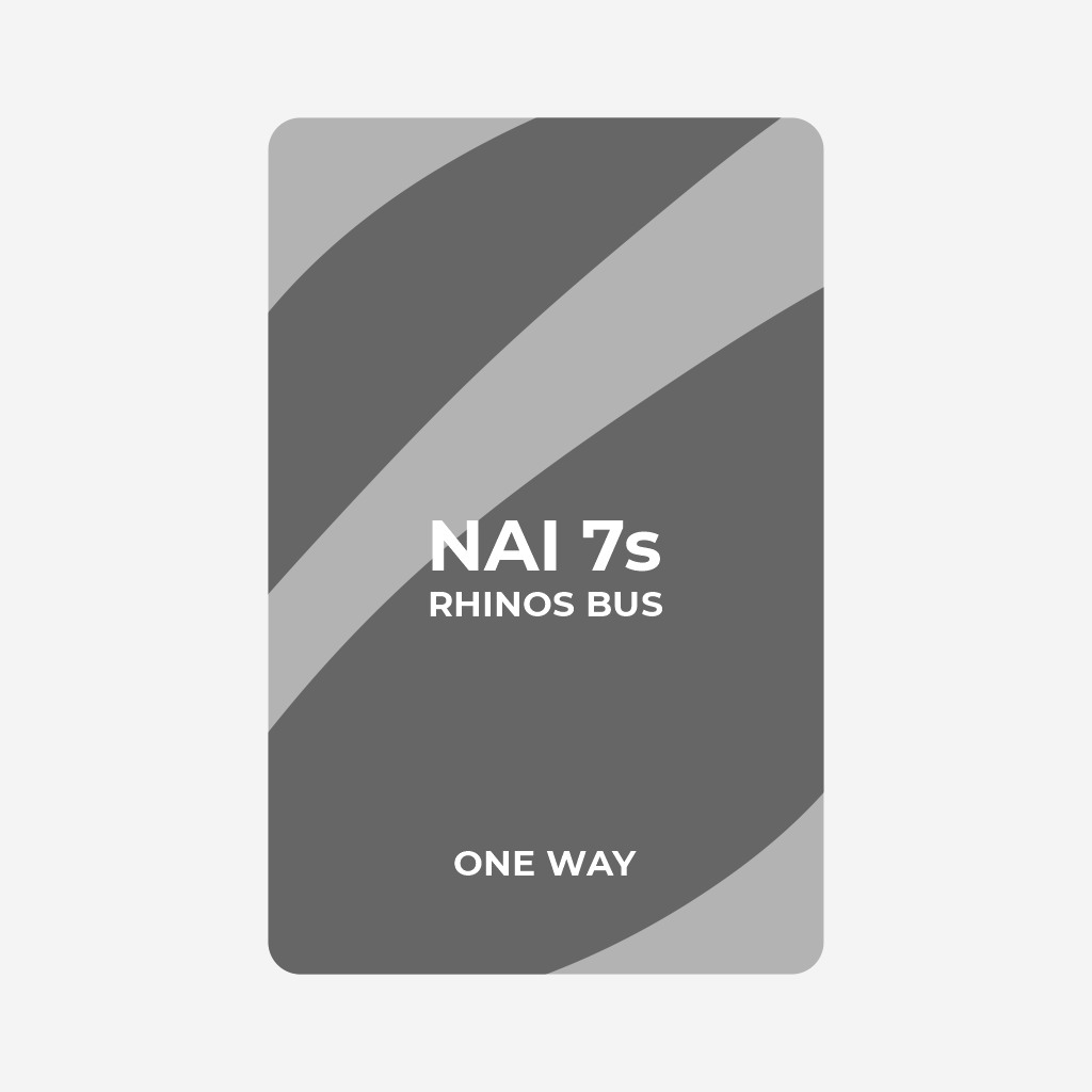 NAI 7s Rhinos Bus - One Way - Rhinos Official Store